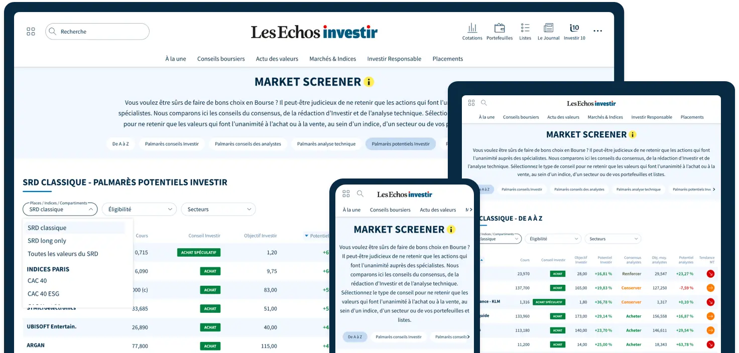 Market Screener | Investir